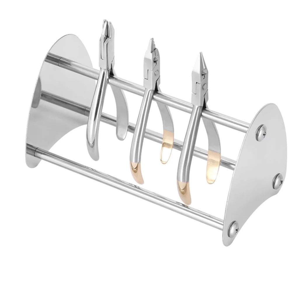 Stainless Steel Dental Plier Forceps Scissors Place Rack Dentist Lab ...