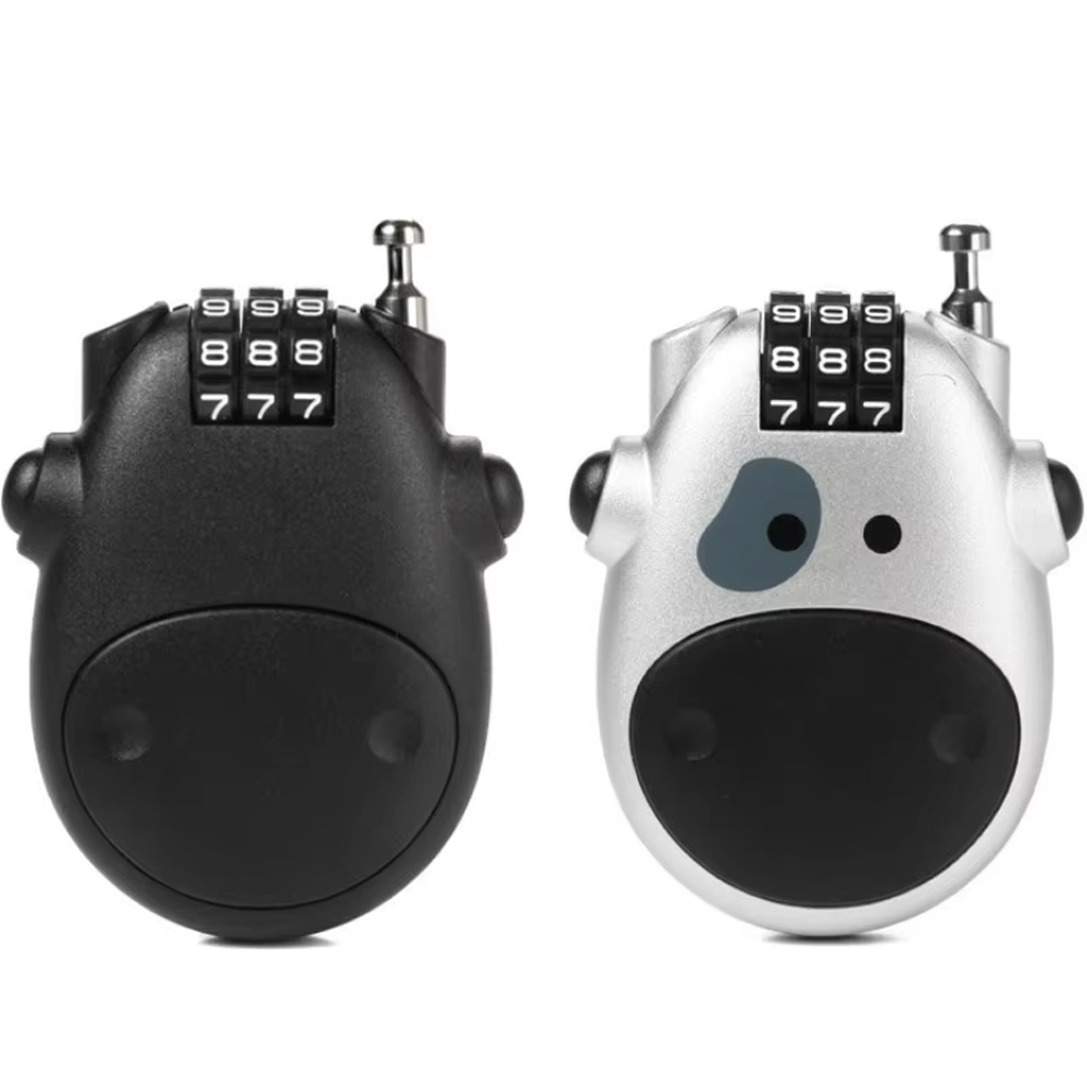 Bicycle Steel Cable Code Lock Suitcase Car Sled Telescopic Wire Rope ...