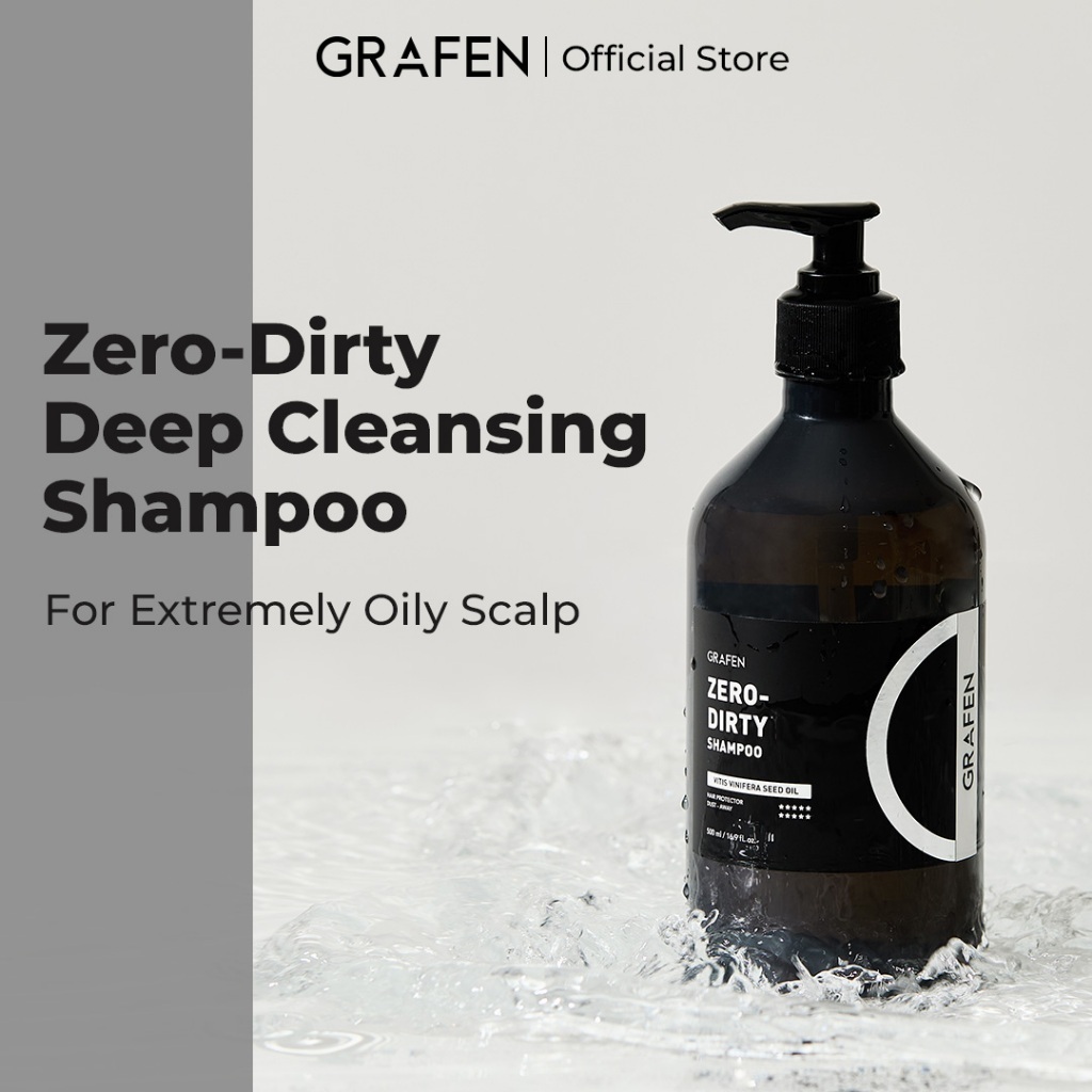 GRAFEN Zero-Dirty Shampoo 500ml [Deep Cleansing, Irritation Relief ...