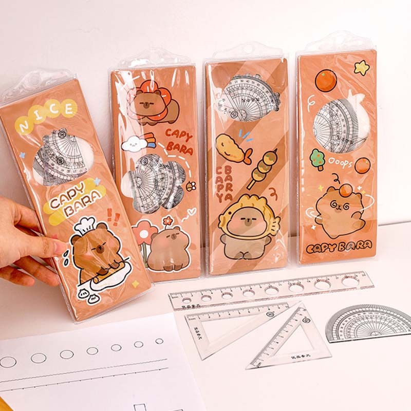 4 Piece Ruler Set for Student School Supplies 20cm Primary School ...