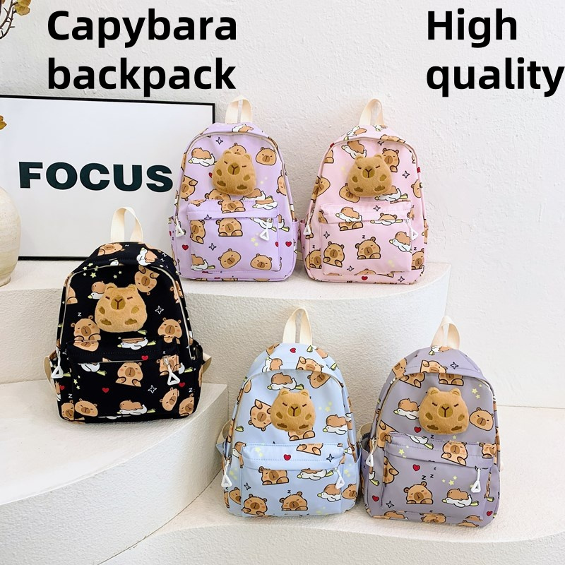 High Quality children backpack for woman capybara backpack capybara ...