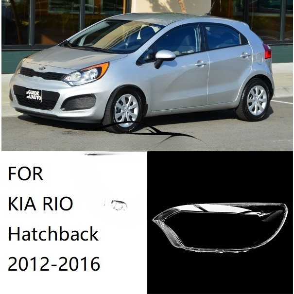 HEADLIGHT LENS cap FOR KIA RIO Hatchback 2012 2013 2014 2015 2016 ...