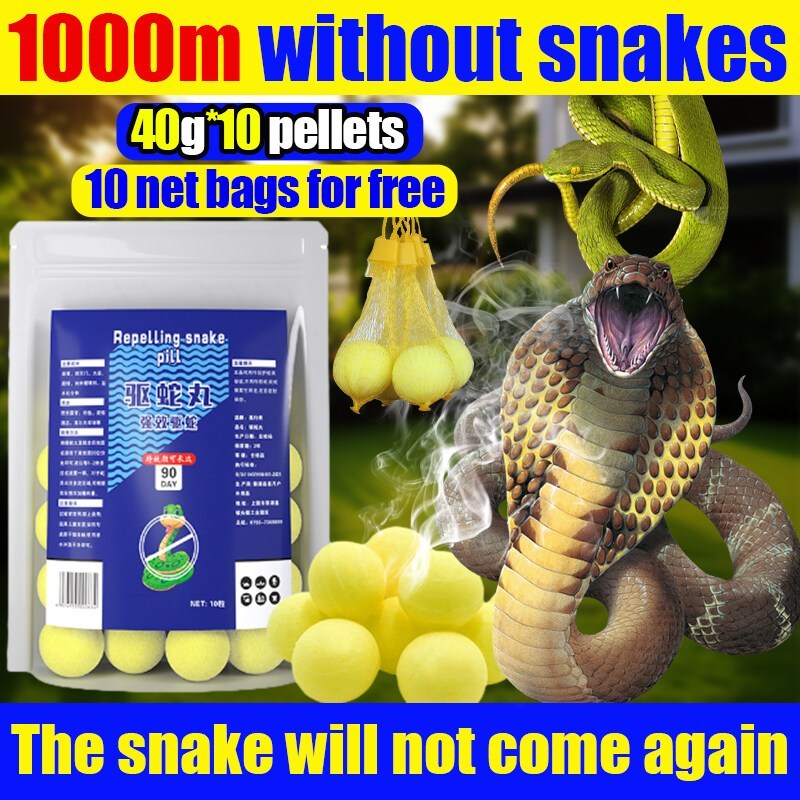 No Snakes in 10 Years Snake Repellent 10 pellets Long-Acting Snake ...