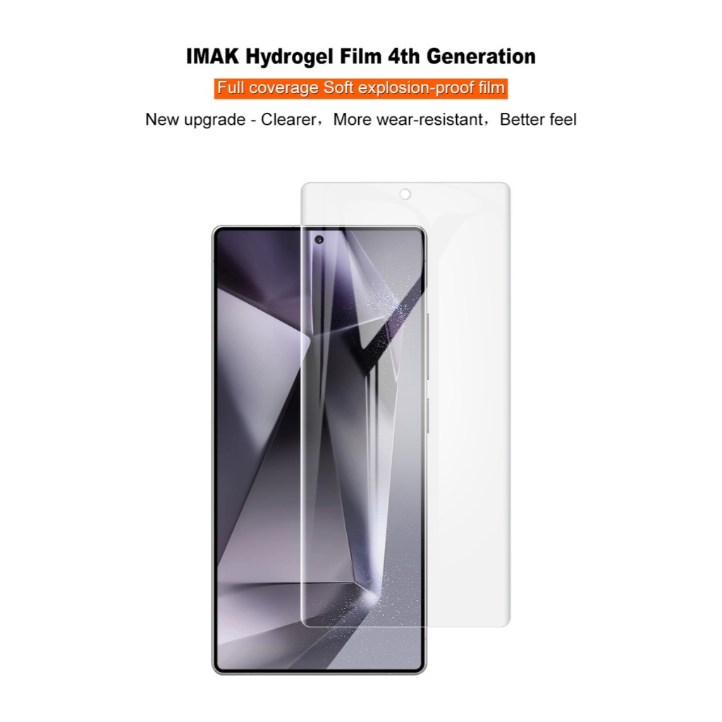 Samsung Galaxy S25 Ultra 5G Front Full Coverage Clear Soft Hydrogel Film Protector Imak TPU ...