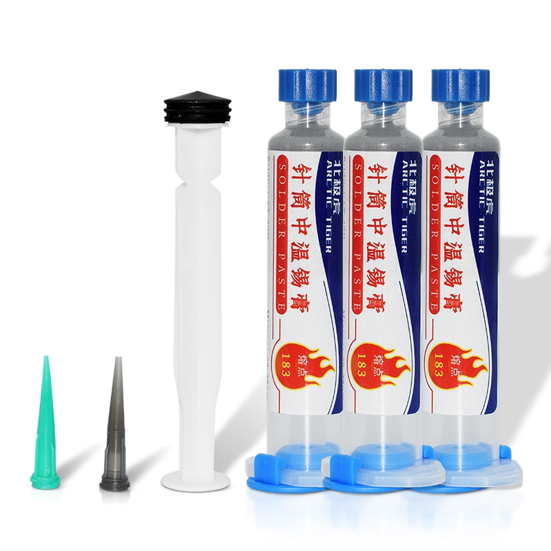 SMD Lead-Free Medium High Low Temperature Syringe Solder Paste LED BGA ...