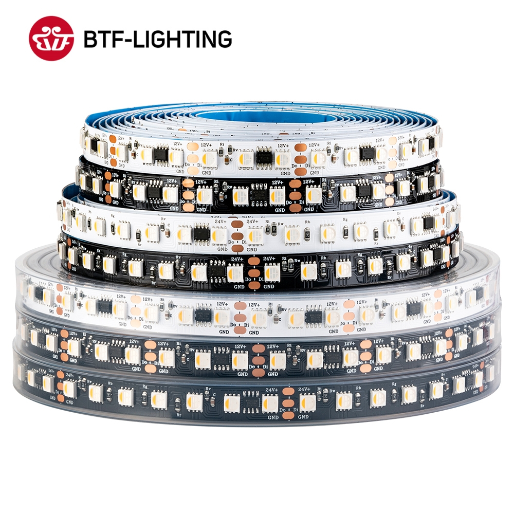 BTF-LIGHTING WS2814 RGBW IC 4-in-1 84LEDs/m LED Strip Light 5050SMD Addressable LED Strip 12V ...
