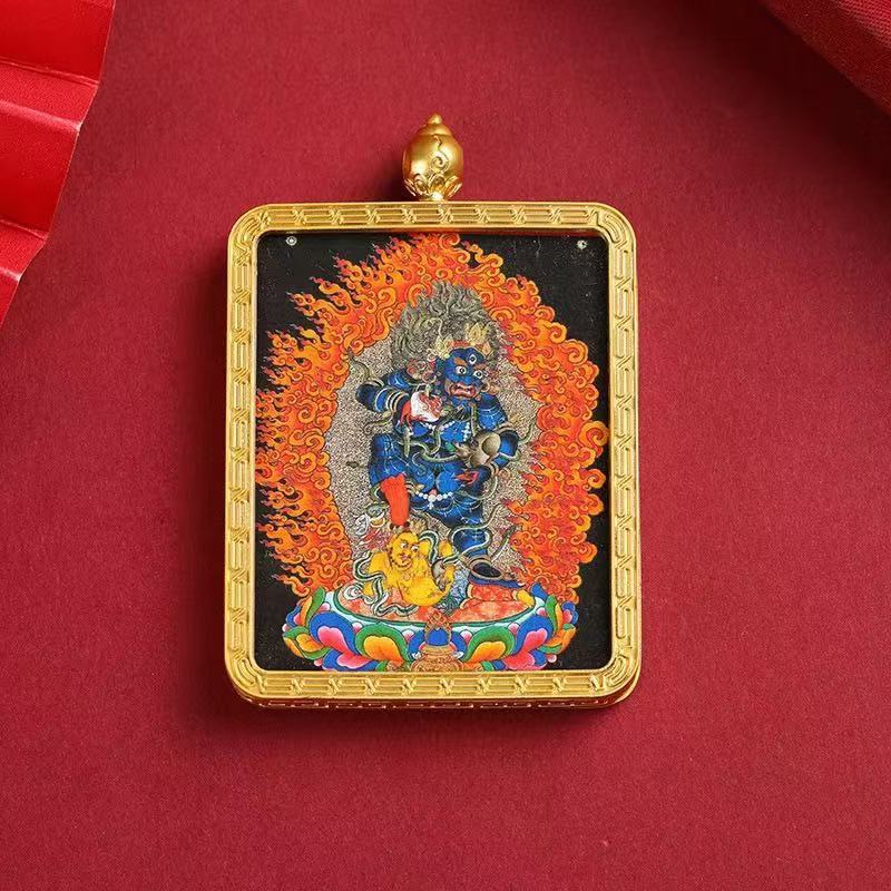 [New Product Ready Stock] Golden Dark Sky Nepal Thangka Gawu Box ...