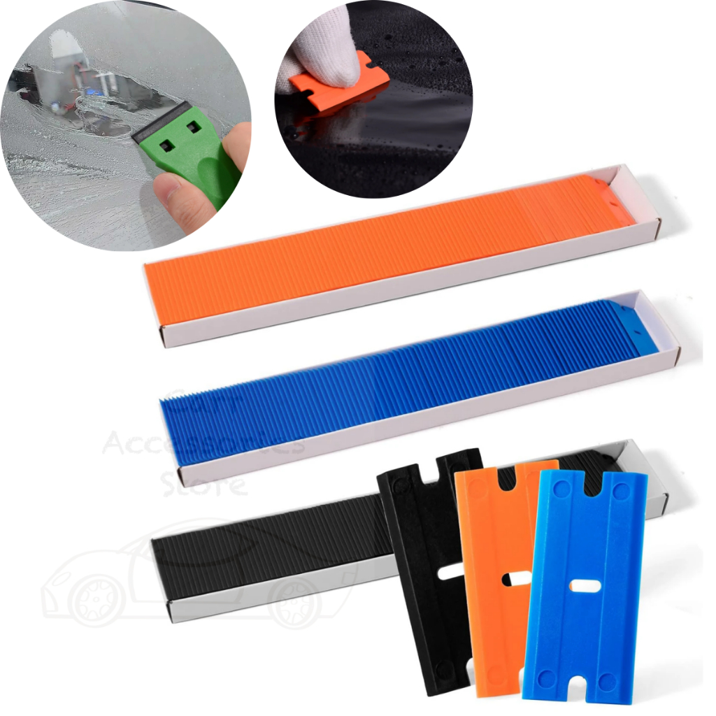 100pcs Double Edged Plastic Squeegee Window Film Tint Vinyl Car Wrap ...