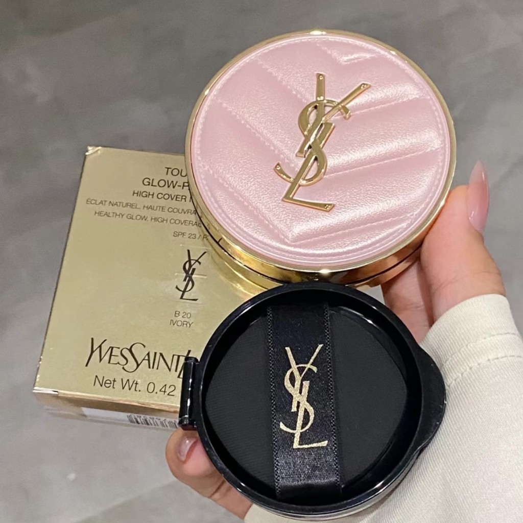 YSL Yves Saint Laurent Beauty Touche Eclat Glow Pact Cushion Mesh Foundation Compact 12g ...