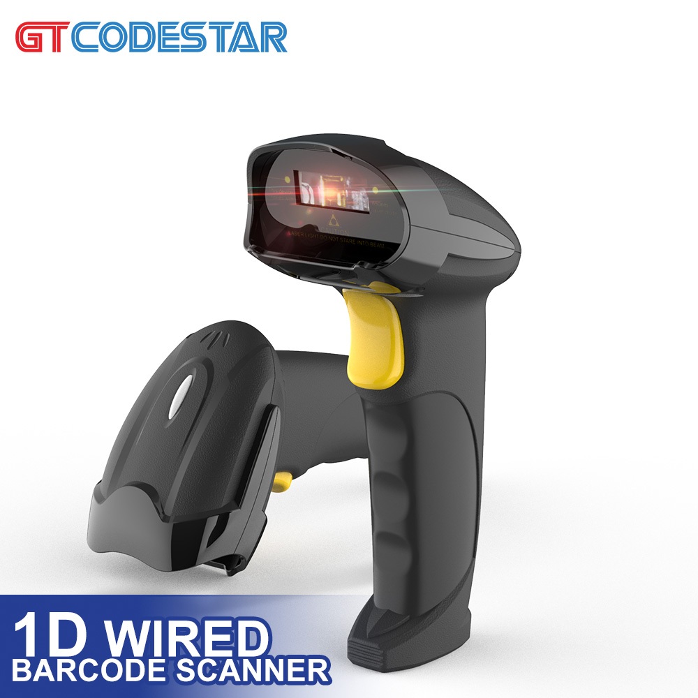 GTCODESTAR X-9101 Handheld 1D Barcode Scanner USB Barcode Reader Laser ...