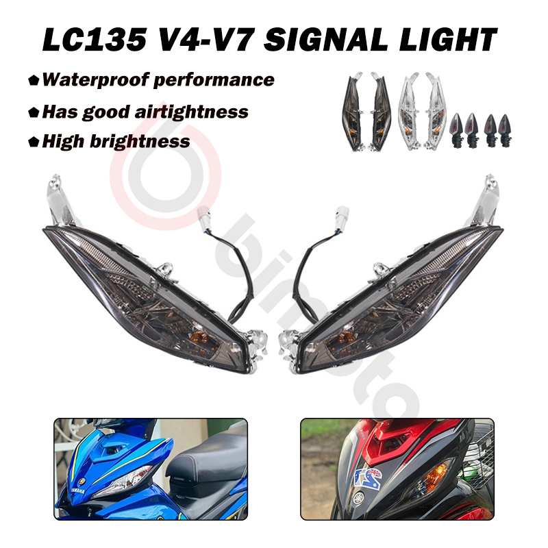 LC135 V4 V5 V6 V7 Motorcycle Front Rear Signal Lamp Light Belakang Signal Lamp Set Depan ...