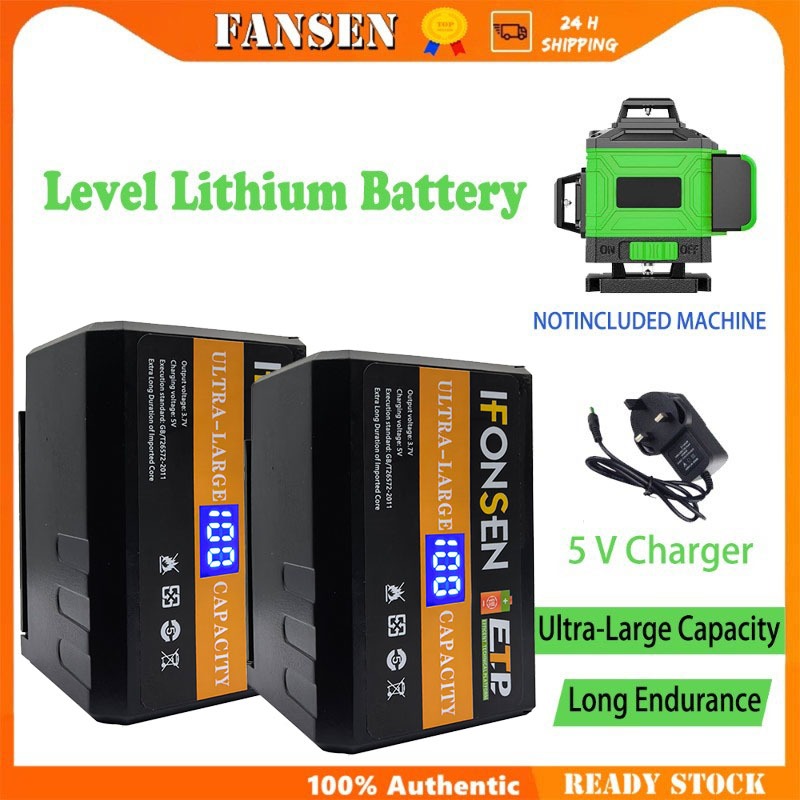Level Battery Rechargeable Level Laser Battery Pack For 12/16 3D Laser ...