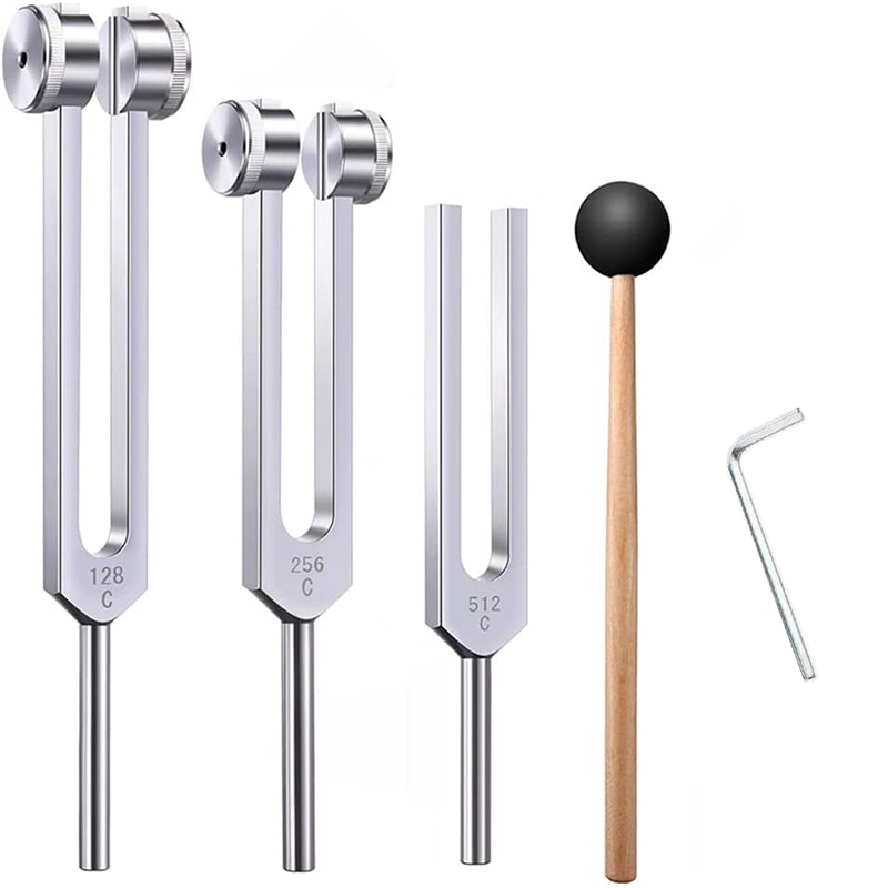 Tuning Forks for Healing Chakra Set 128Hz 256Hz 512Hz Weighted Tuning Fork 128 Hz Sound Therapy ...