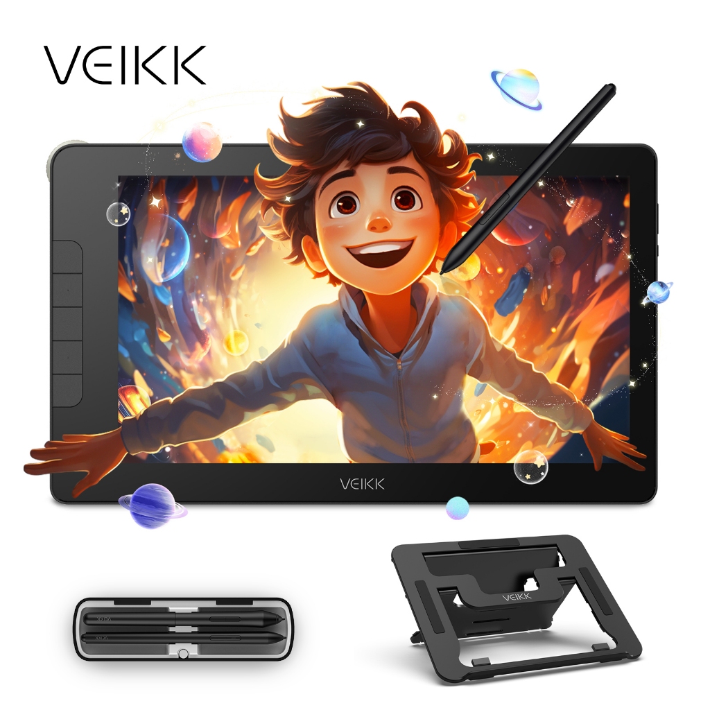 VEIKK Studio 16 Drawing Monitor 15.6 Inch Drawing Tablet with Screen ...