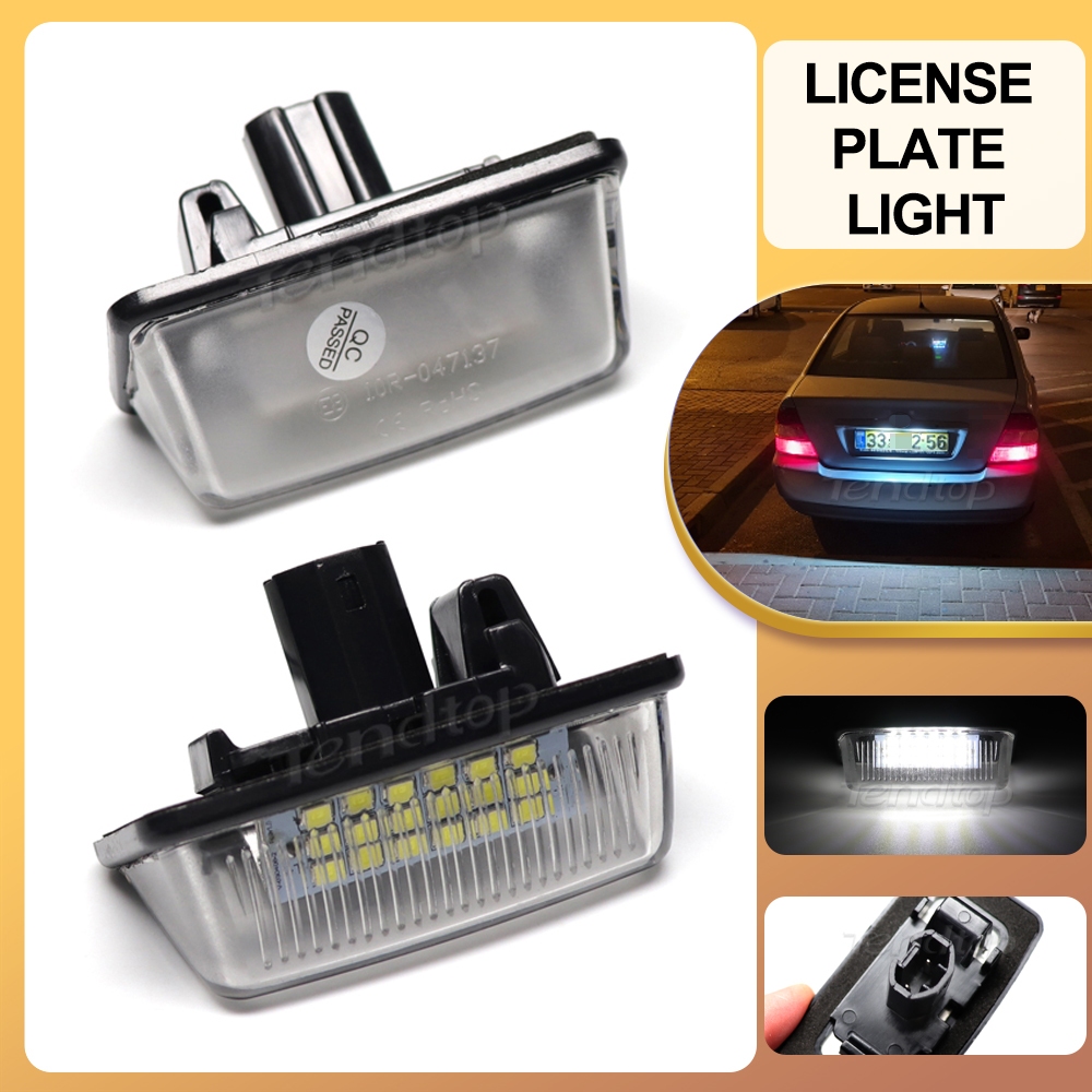 2pcsTOYOTA PREVIA ALTIS WISH VIOS ALPHARD dedicated LED license ...