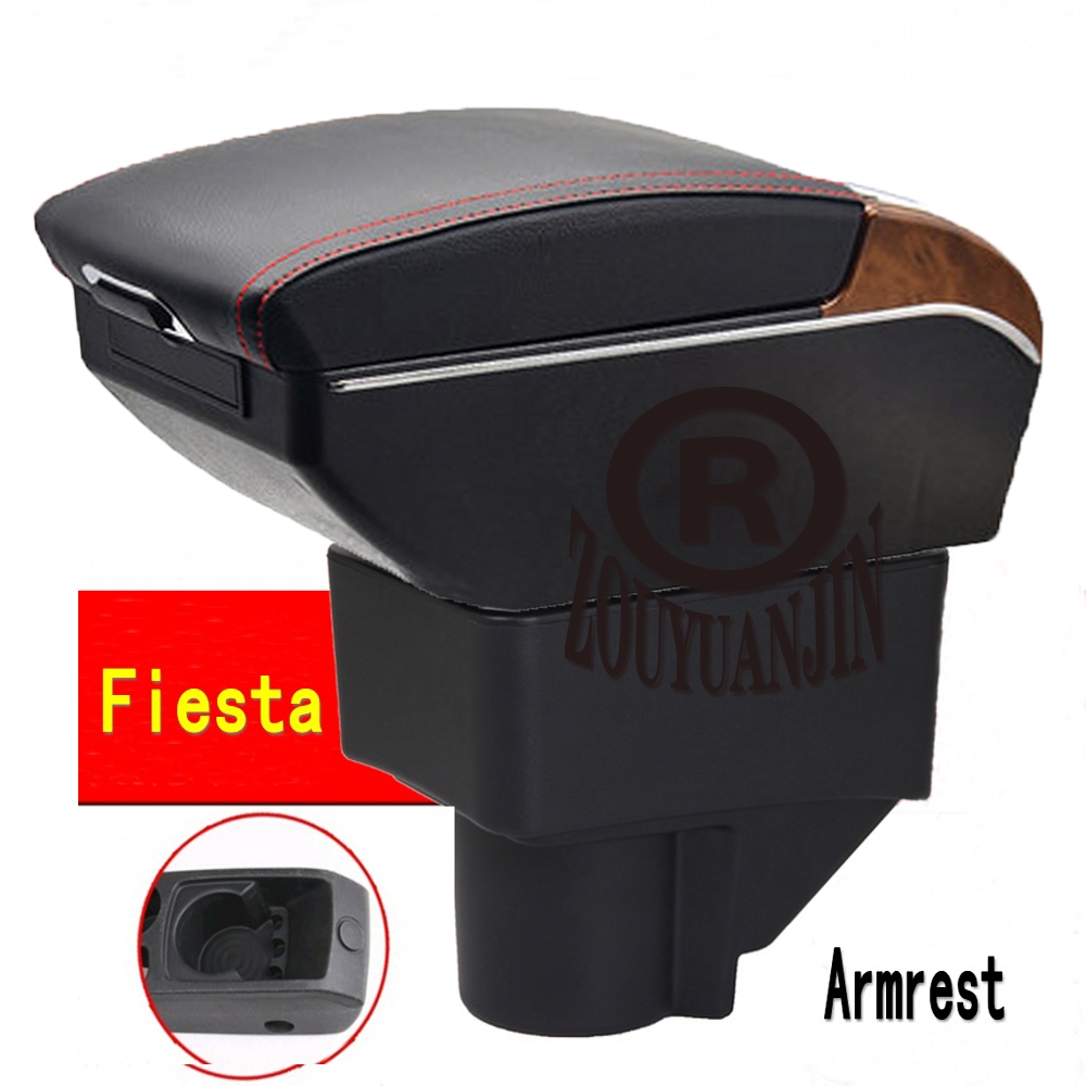Car Ford Fiesta Armrest Box Center Console Storage Central Store ...