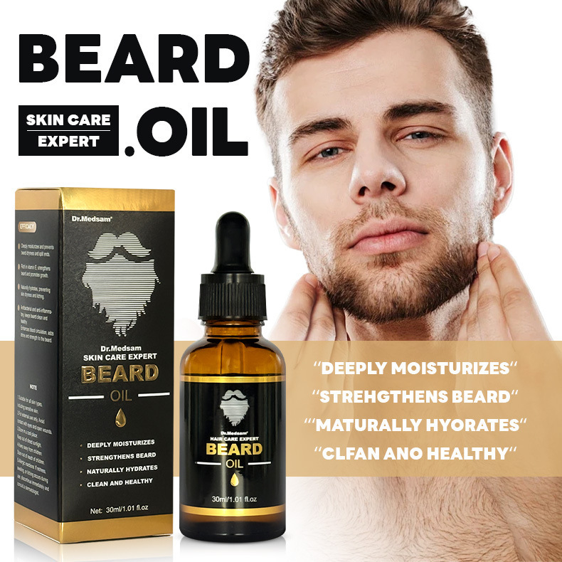 Beard oil in stock, men's care, thick beard growth liquid Hair Beard ...