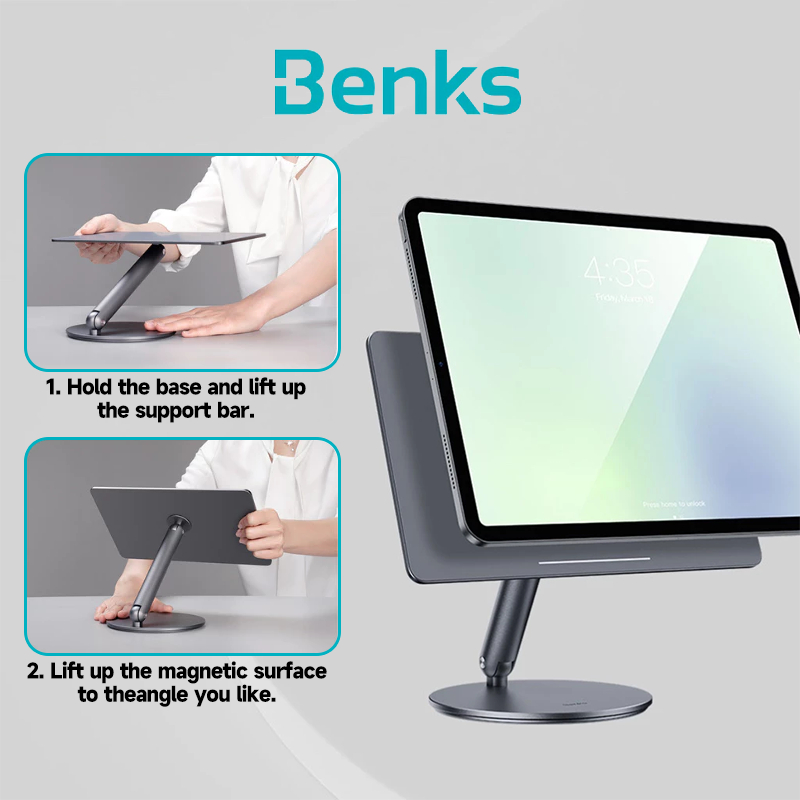 [Ready Stock] Benks Infinity Pro Magnetic Stand for IPad 11 12.9 Air 4 5 10.9 inch 360° Degress ...