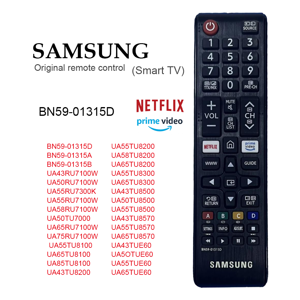 Genuine remote Control Samsung LCD Smart 4K Android TV remote BN59 ...