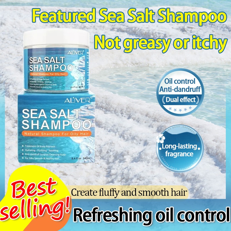 LOCAL SELLER Sea salt shampoo, anti-dandruff shampoo, anti-mite, oil ...