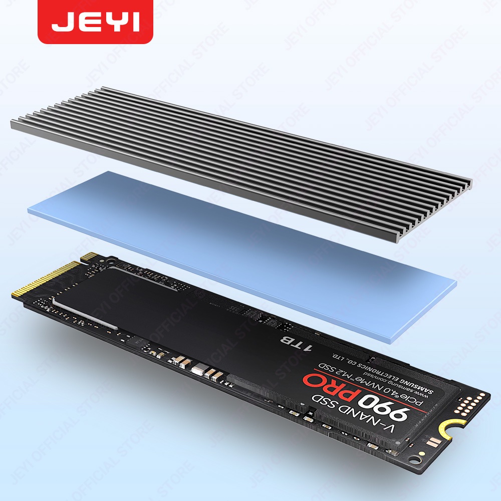 JEYI M.2 SSD Heatsink, Aluminum PS5 Radiator Solid State Drives Cooler ...
