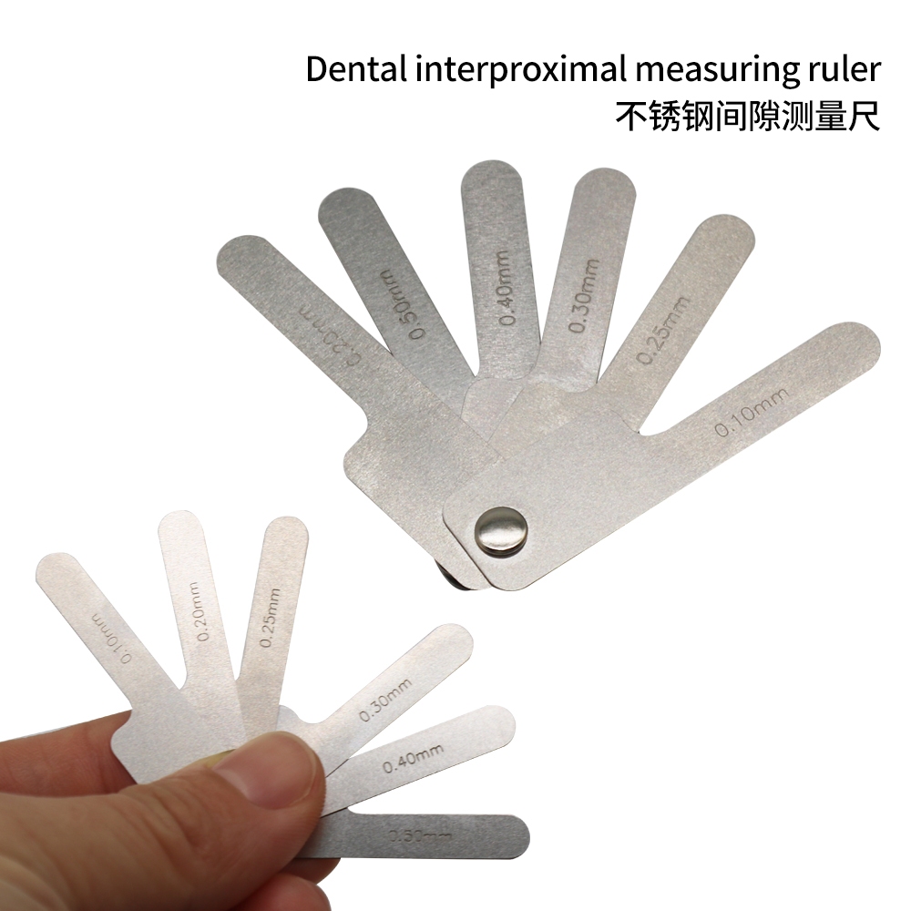 Dental Interproximal Measuring Ruler Measure Tooth Gap Stainless Steel ...