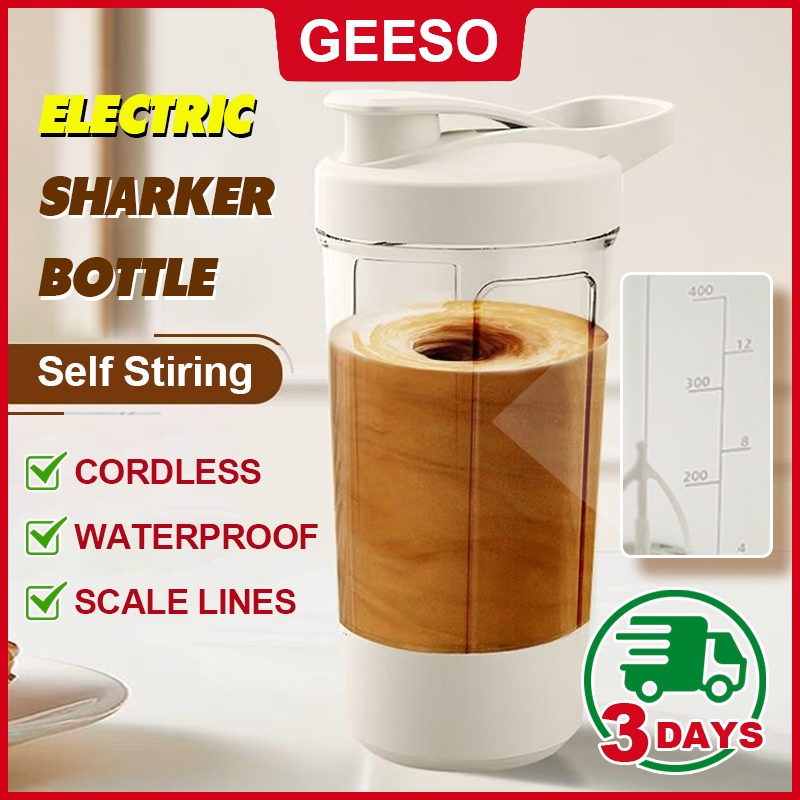GEESO Electric Shaker Bottle Self Stirring Mug Rechargeable Portable ...