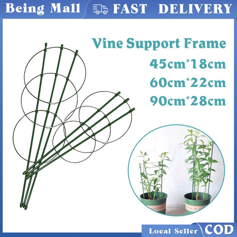 Plastic Climbing Trellis 45/60/90cm Plant Vine Leaf Support Stakes ...