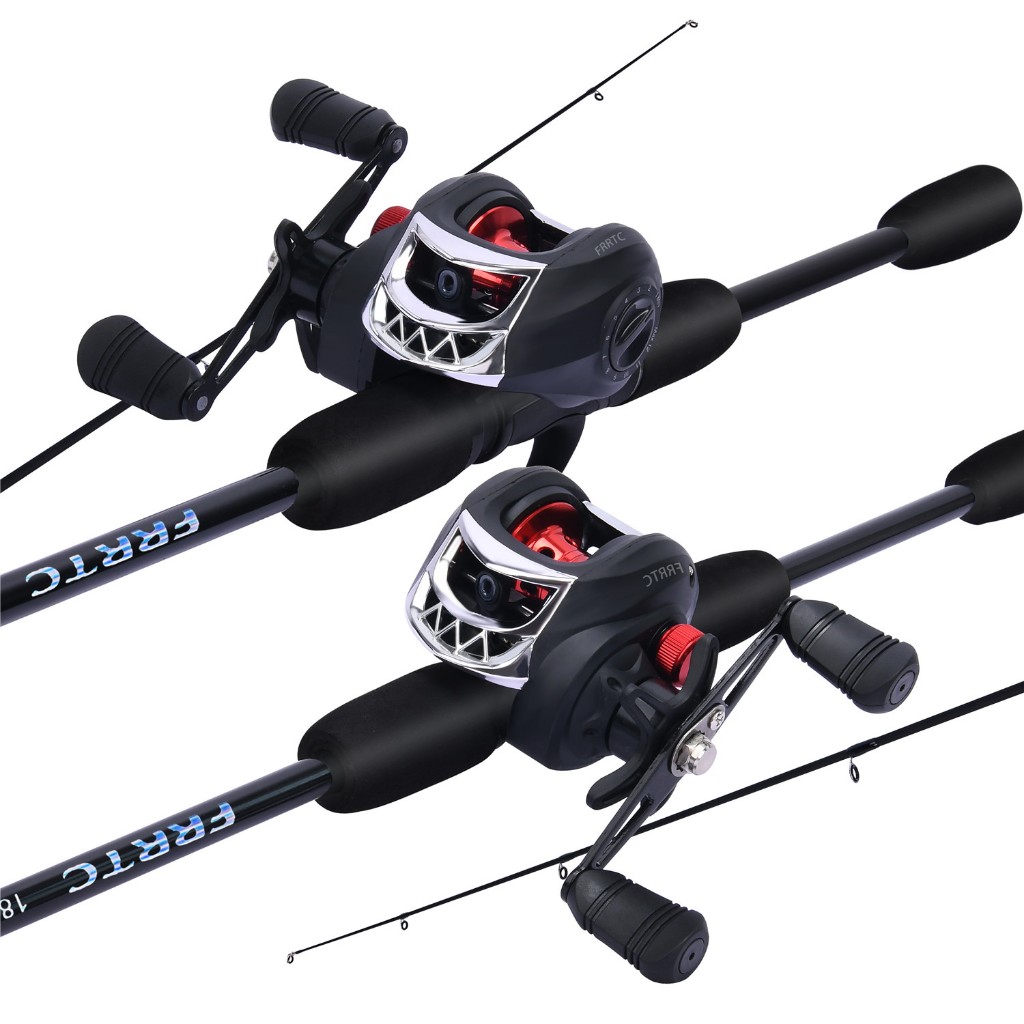 FRRTC 1.65m/1.8m Casting Rod Ultralight Baitcasting Rod and 18+1BB ...