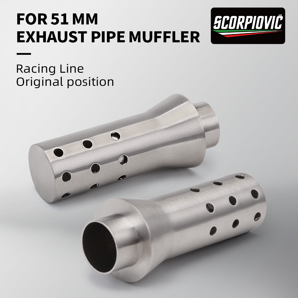 Universal Motorcycle 51mm Exhaust Muffler Baffle Silencer DB Killer ...