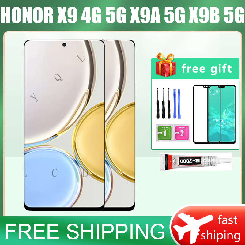 Original AMOLED Honor X9 4G 5G X9a 5G X9b 5G X9c 5G LCD Display Touch Screen With Frame ...