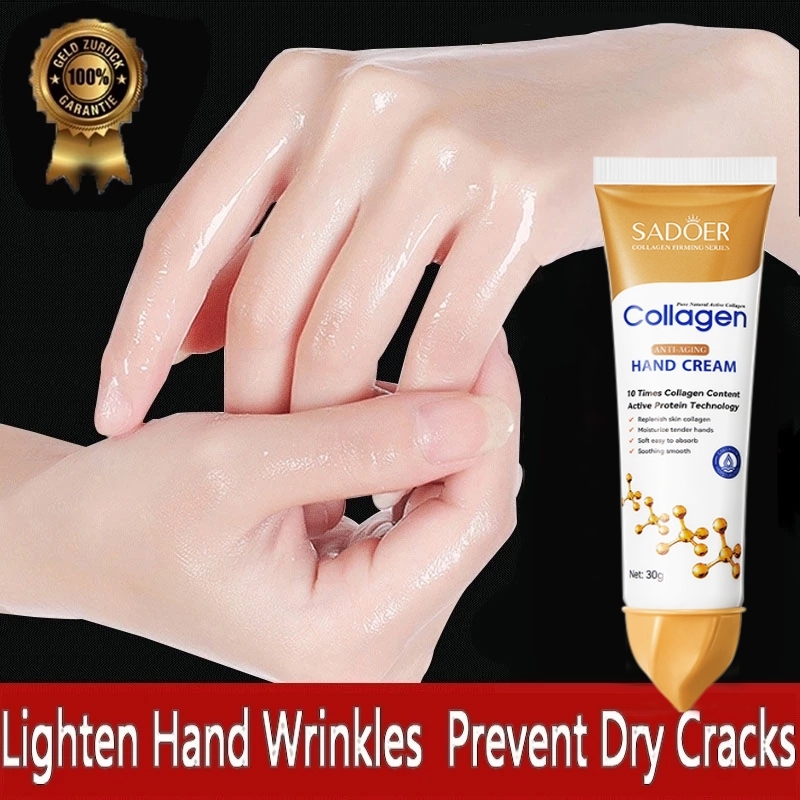 SADOER Collagen Anti-wrinkle Hand Cream Moisturizing Exfoliating Repair Calluses Nourish ...