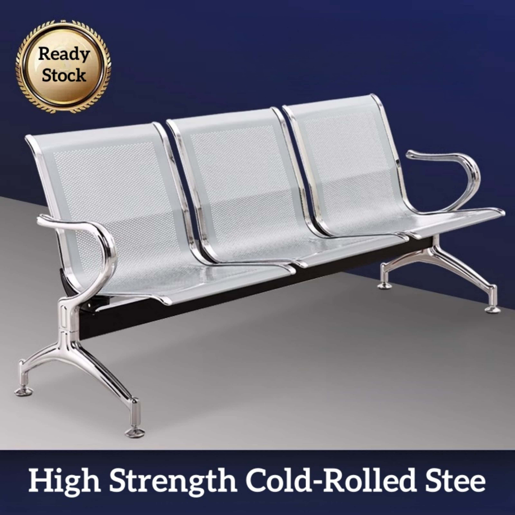 Thickened Stainless Steel 3/4/5-Seat Infusion Chairs Medical Waiting ...