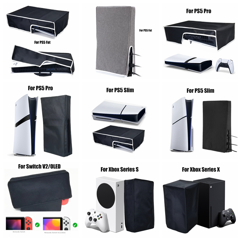 Dust Cover Compatible With PS5 PS4 Fat Pro Slim Soft Xbox Series X S ...