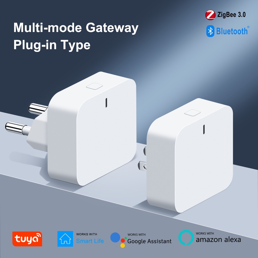KEMEK Tuya ZigBee Gateway Hub Plug-in Type ZigBee/Bluetooth Multi-mode ...