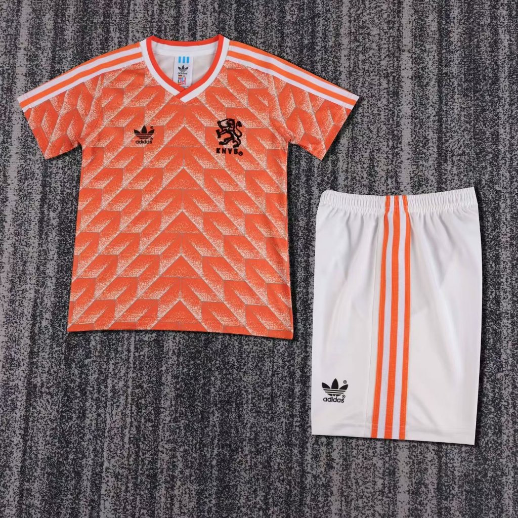 1988 top quality jersey Netherlands home kids GULLIT VAN BASTEN Short ...