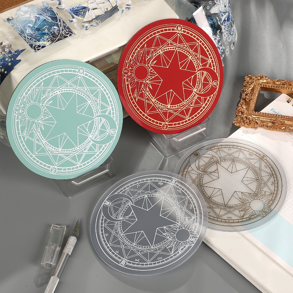 JIANWU Circular Magic Circle Pattern Backing Plate Cutting Board ...