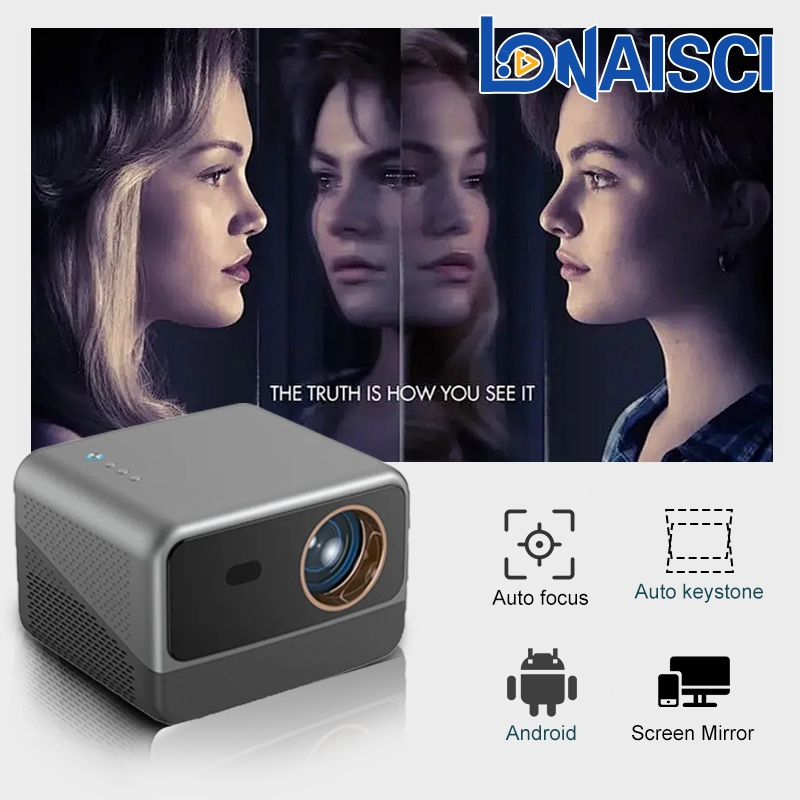 Projector Mini for Phone Portable Auto focus Android Smart Projector 2 ...