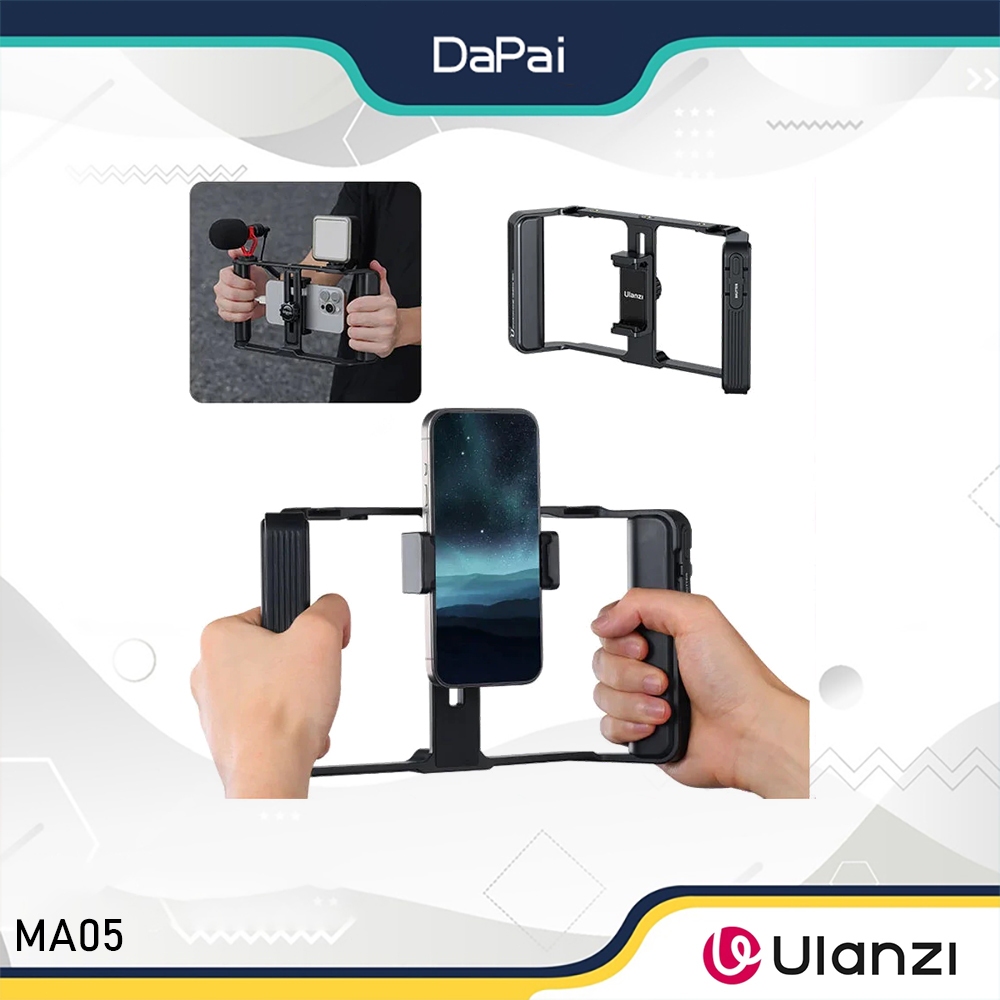 Ulanzi MA05 Universal Phone Cage Smartphone Video Rig W Cold Shoe 1/4'' Mount Filmmaking ...