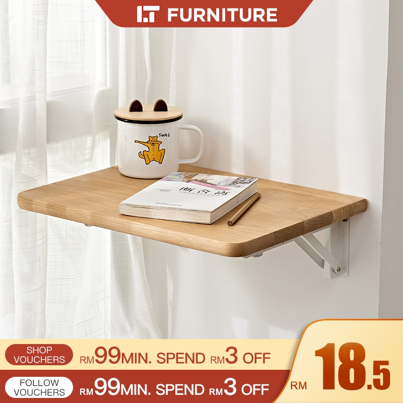 Wall Mounted Floating Table Hanging Study Table Floating Wall Shelf ...