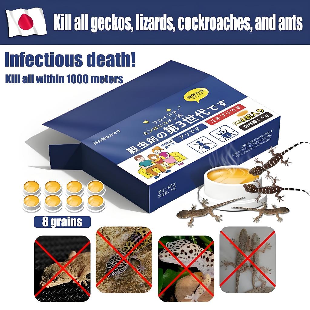 8 Pcs/Box bunuh cicak Umpan Gel Cicak Lizard Gecko Killer Insecticide ...