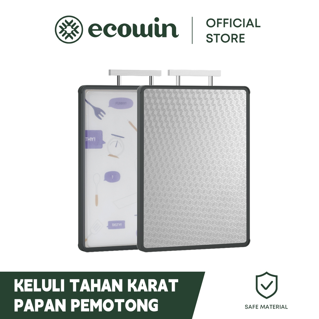 Ecowin 316 stainless steel cutting board mildew-proof antibacterial thick kitchen chopping board ...