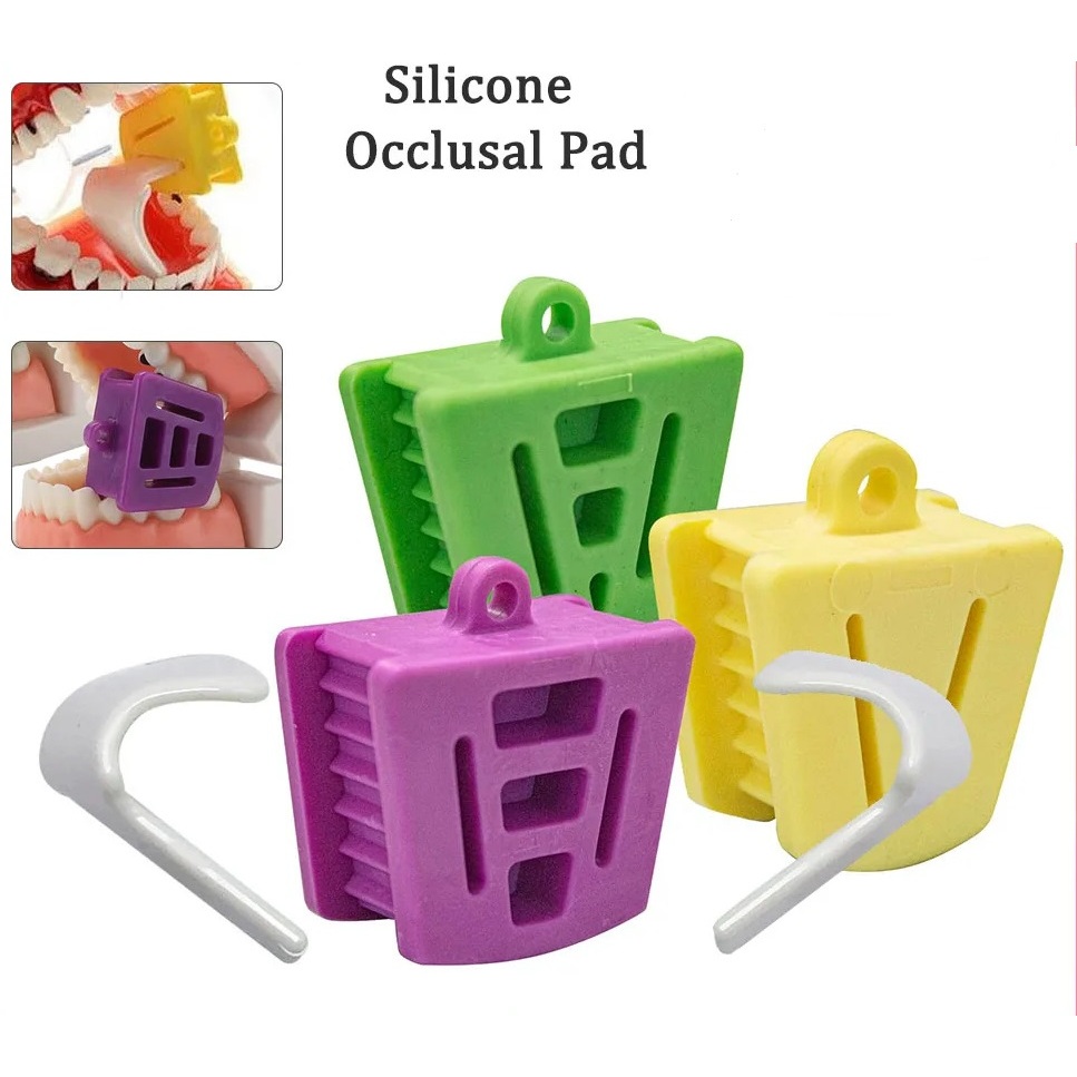 (In Stock)3 Sizes Dental Occlusal Pad Rubber Bite Opener Blocks Mouth ...