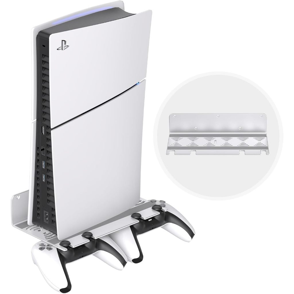 Wall Mount Compatible with PS5 Slim/PS5 Pro/PS5 Console & Controllers ...