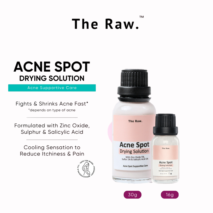 The Raw. Acne Spot Drying Solution 16g/30g | Shopee Malaysia