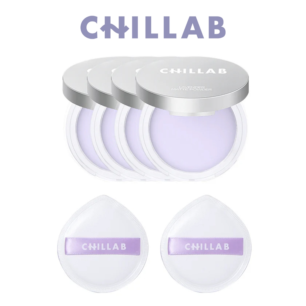 Chillab Super Set - Lavender Matte Powder (4 Pcs) + Max Cloudy Puff (2 ...