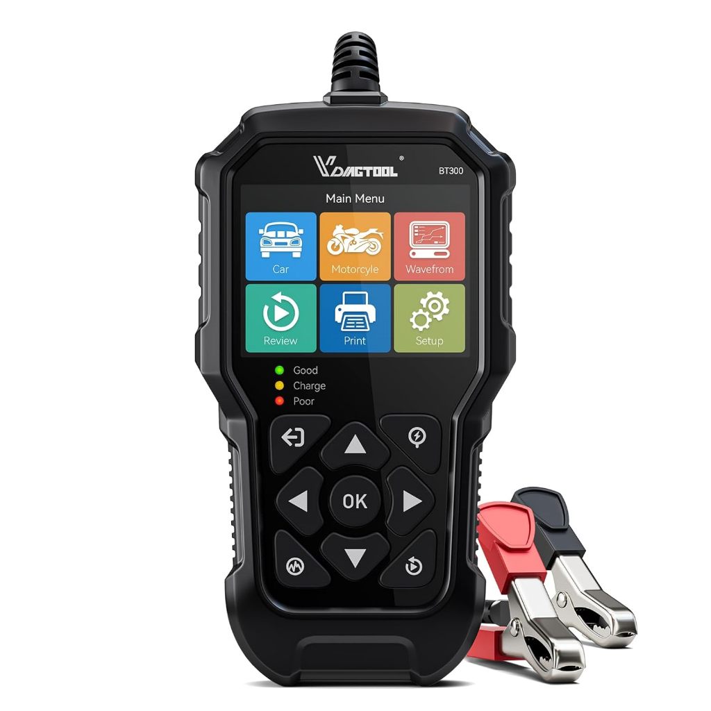 VDIAGTOOL BT300 Car Battery Tester Analyzer 6V 12V 5-3000CCA Battery ...