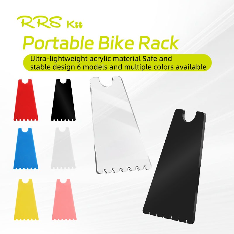 RRSkit Bicycle Clear Acrylic Support Portable Bicycle Stand Vertical ...