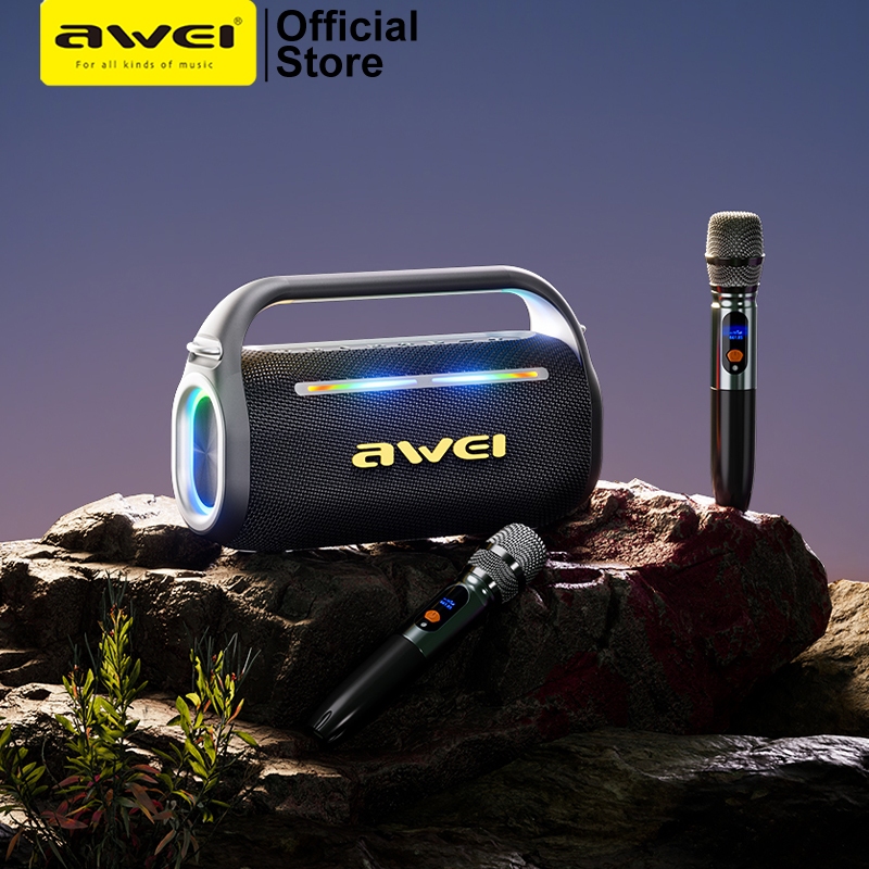 Awei KT18 120W Speaker Bluetooth Bass Original Portable Karaoke Bluetooth Speaker Wireless ...