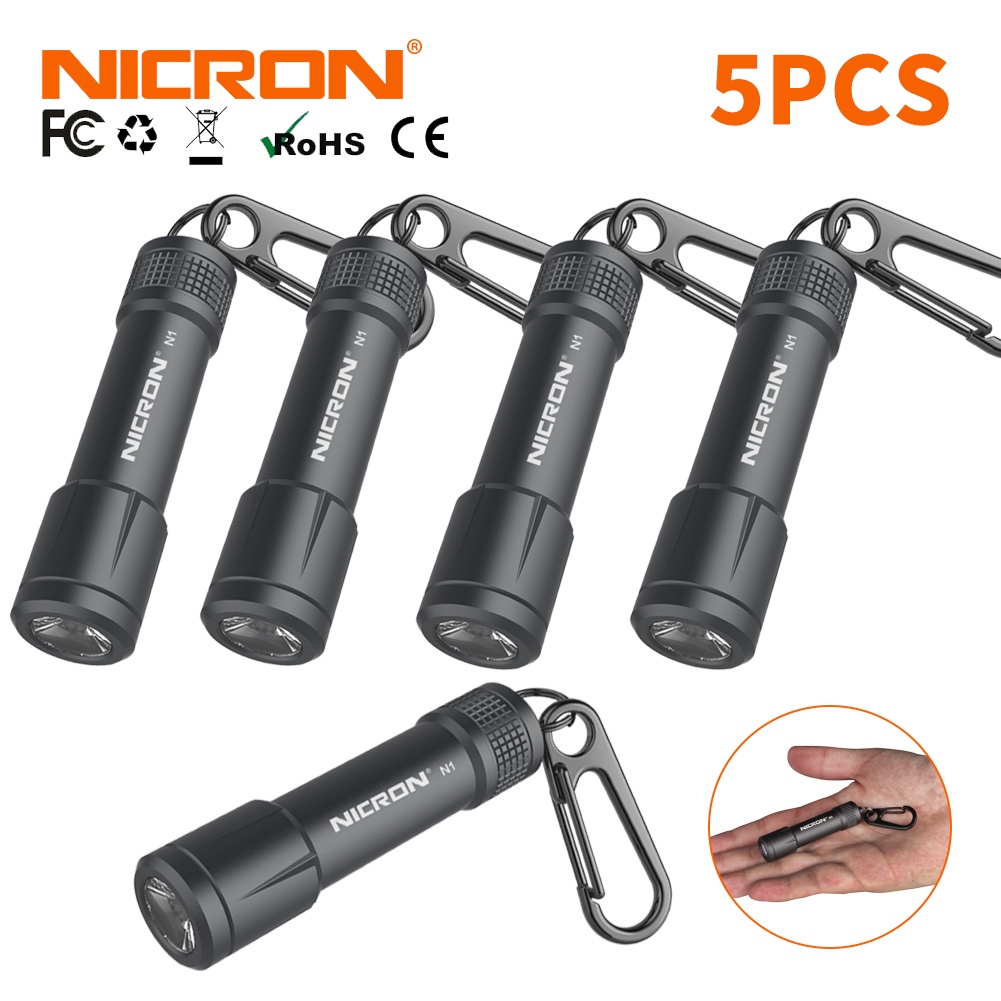 NICRON Flashlight N1 100 Lumes Brightness 37M Beam Distance Lightweight ...